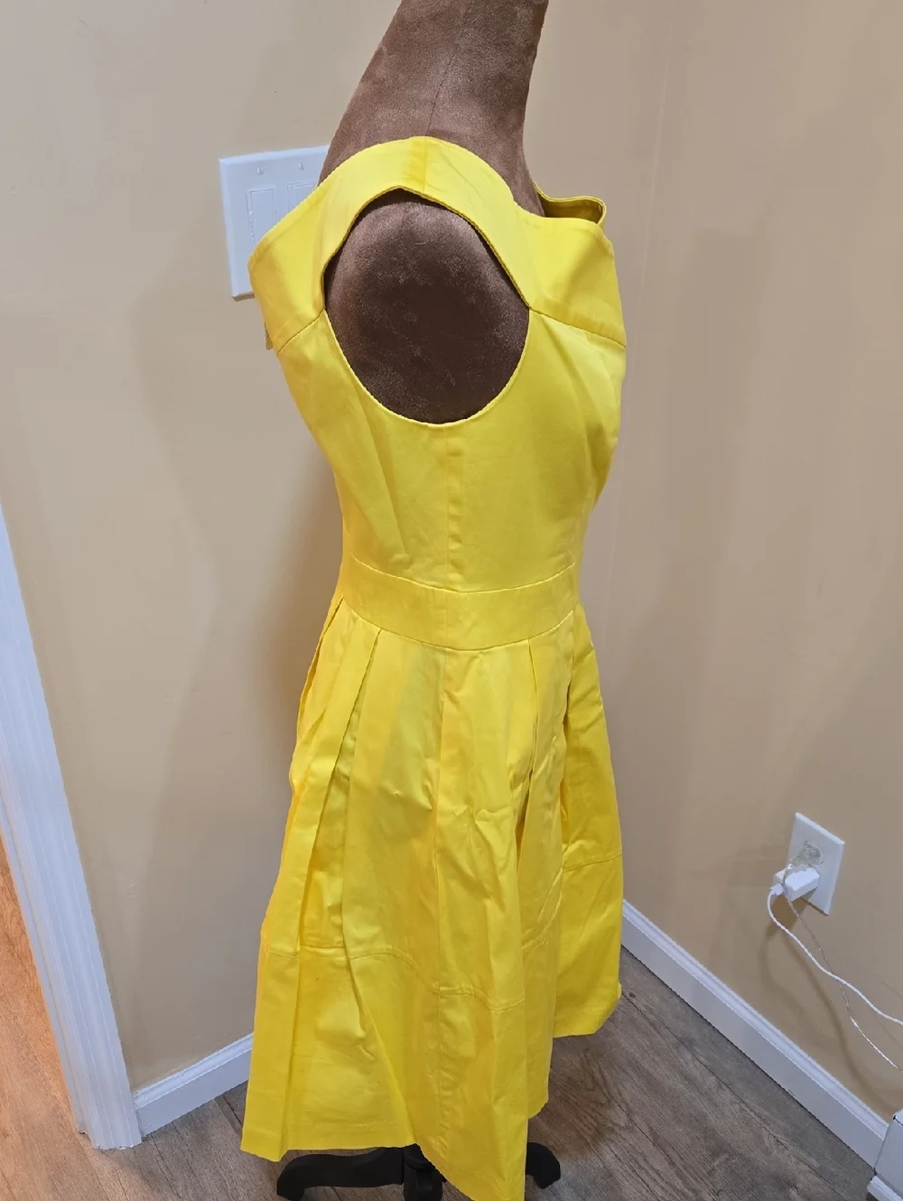 Ted Baker | Dresses | Like New Ted Baker Bright Yellow Vneck Midi Dress ...